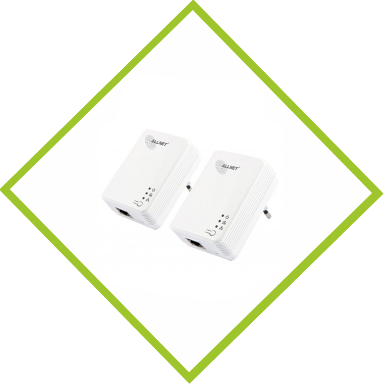 ALLNET-ALL168610-DOUBLE-PACK-Powerline-DLAN-Adapter-Smart-Link-HomePlug ...